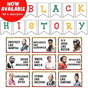 Black History Posters | Bulletin Board Display | Black History Decor ...