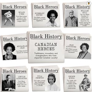 20 CANADIAN Black History Posters | Bulletin Board Display | Black ...