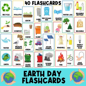 EARTH DAY BUNDLE | Bulletin Board | Science | Earth Day | Flashcards ...