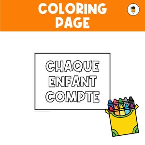Chaque Enfant Compte Bulletin Board Classroom Poster Printable Banner ...
