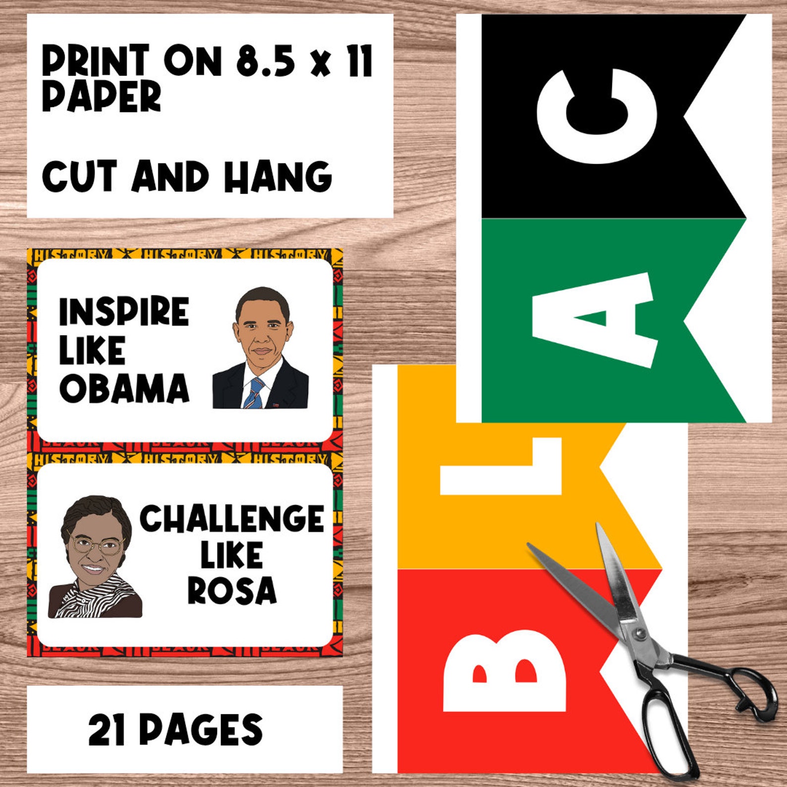 Black History Posters | Bulletin Board Display | Black History Decor ...