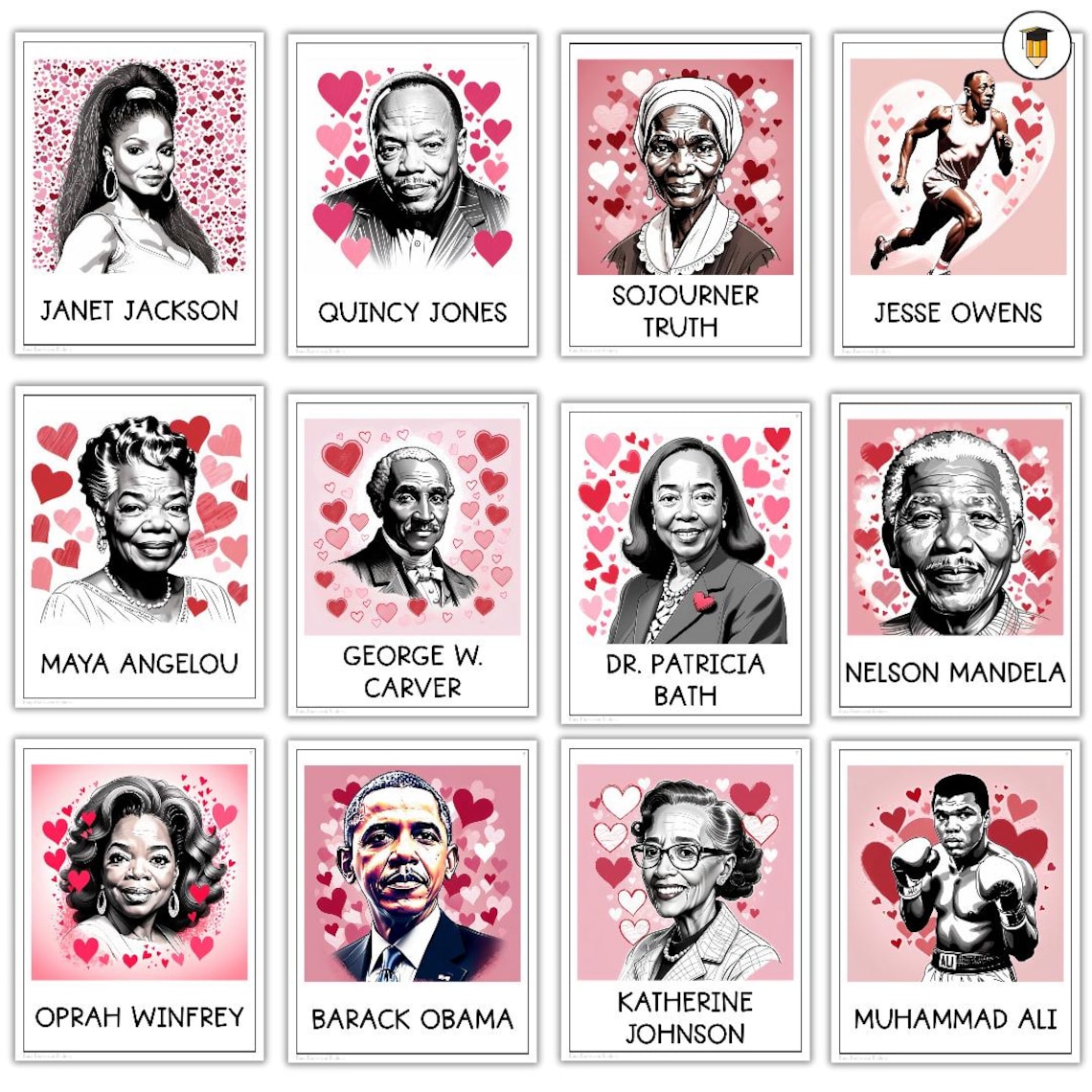 30 Valentine's Day Posters | Black History Poster | Bulletin Board ...