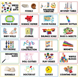 175 REAL PICTURES BUNDLE: School Supplies and Bin Labels | Bin Label ...