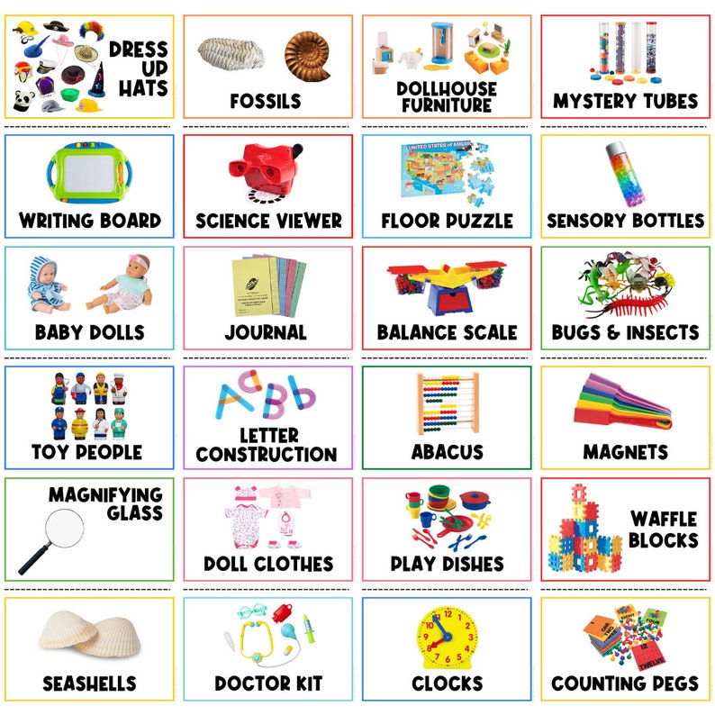 175 REAL PICTURES BUNDLE: School Supplies and Bin Labels | Bin Label ...