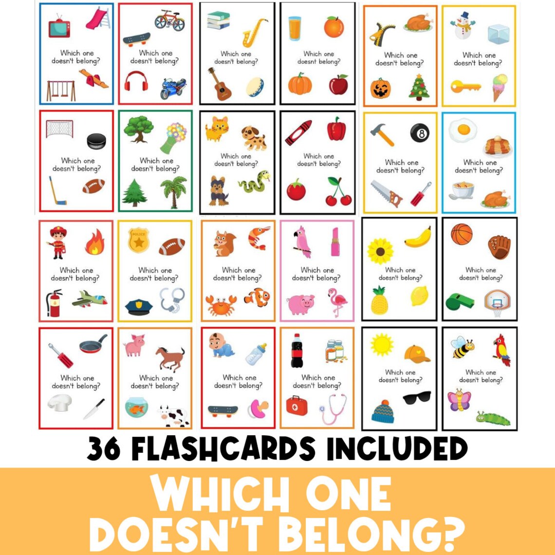 Which One Doesn't Belong | Sentence Writing | Writing Worksheets ...