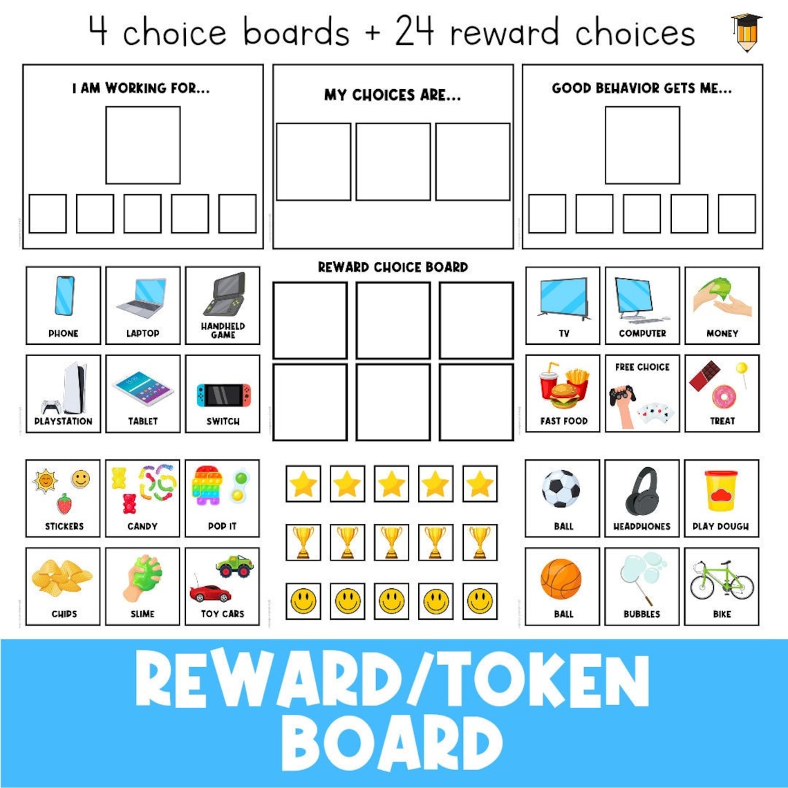 Reward Chart Behavior Chart Visual Aid Incentive Chart - Etsy UK