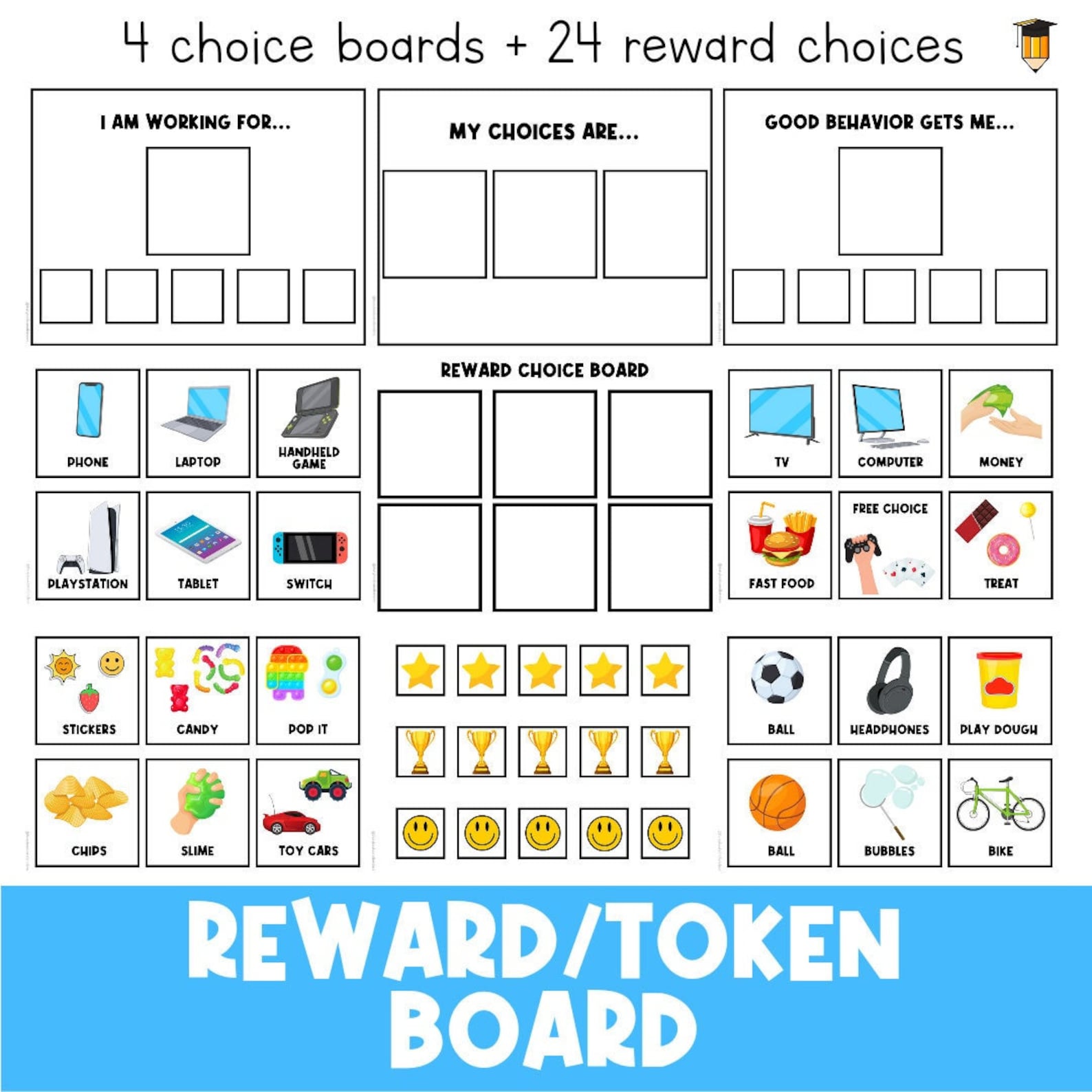 Reward Chart Behavior Chart Visual Aid Incentive Chart - Etsy Canada