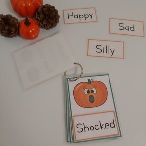 Pumpkin | Emotions | Flash Cards | Flashcards for Kids | Halloween ...