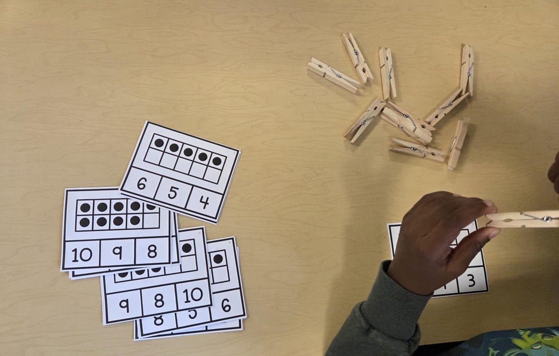 Ten Frame Counting Clip Cards | Clothes Peg Activities | Clothespin ...