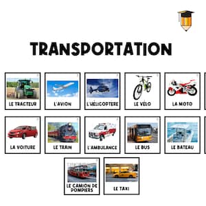 250 FRENCH | Picture Cards | First Then Board | Visual Aid | Schedule ...