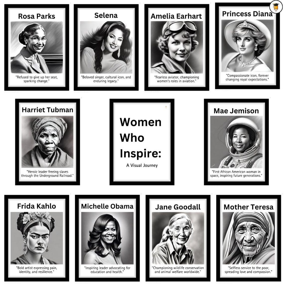 Art Gallery: Women's History Month Posters Bulletin Board Display Women ...