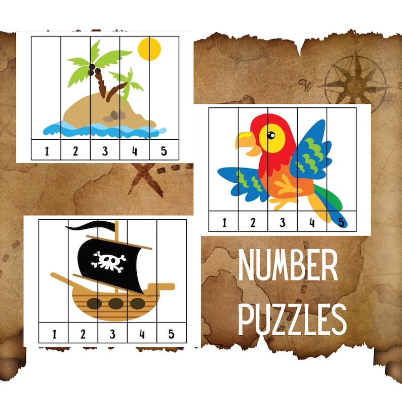 Preschool Pirate Activities | Busy Book | Pirate Printable | Math ...