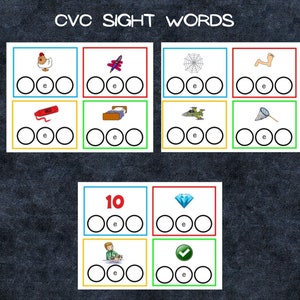 CVC Sight Word Practice | Preschool Writing | Vocabulary | Sight Words ...