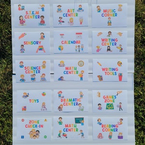 Classroom Center Signs | Toy Bin Label | Visual | Printable Signs | Toy ...