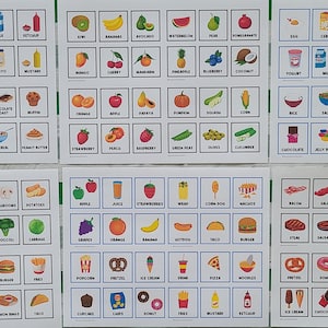 183 FOOD CARDS | Food Choice Boards | Food Pics | Visual Aid Schedule ...