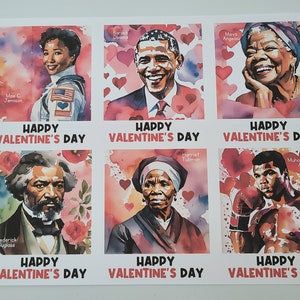 VALENTINE'S DAY CARDS | Black History Printable | Student Gifts | Black ...