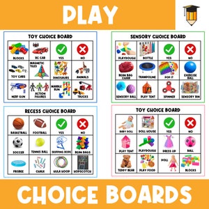 Communication Choice Boards | Daily Routines | First Then Visual Aid ...