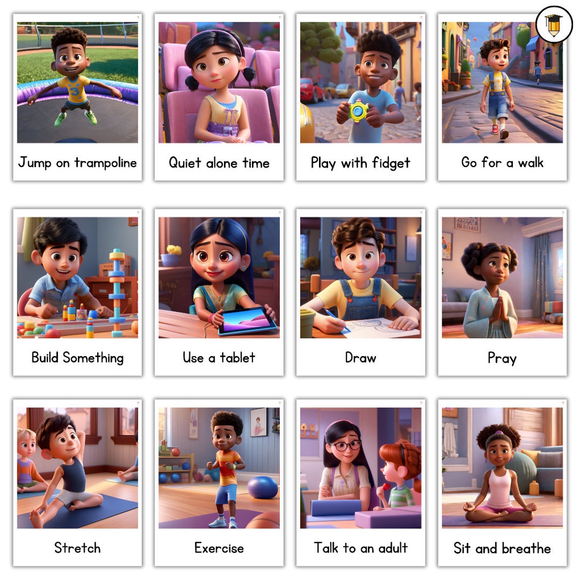 23 Calming Strategies Self Regulation Posters | Coping Skills ...