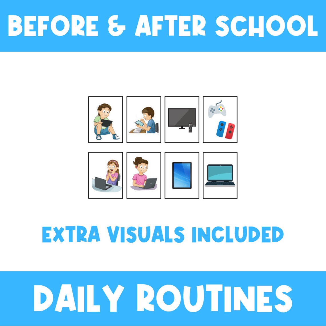 Before School | After School Routine Chart | Morning | Afternoon ...
