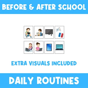 Before School | After School Routine Chart | Morning | Afternoon ...