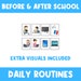 Before School | After School Routine Chart | Morning | Afternoon ...