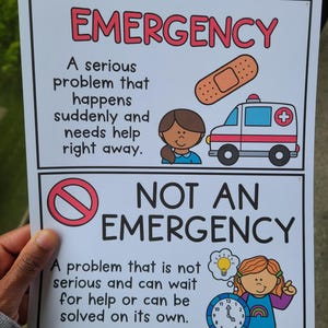 30 Emergency Vs Non-emergency | Functions Task Cards | Which One ...