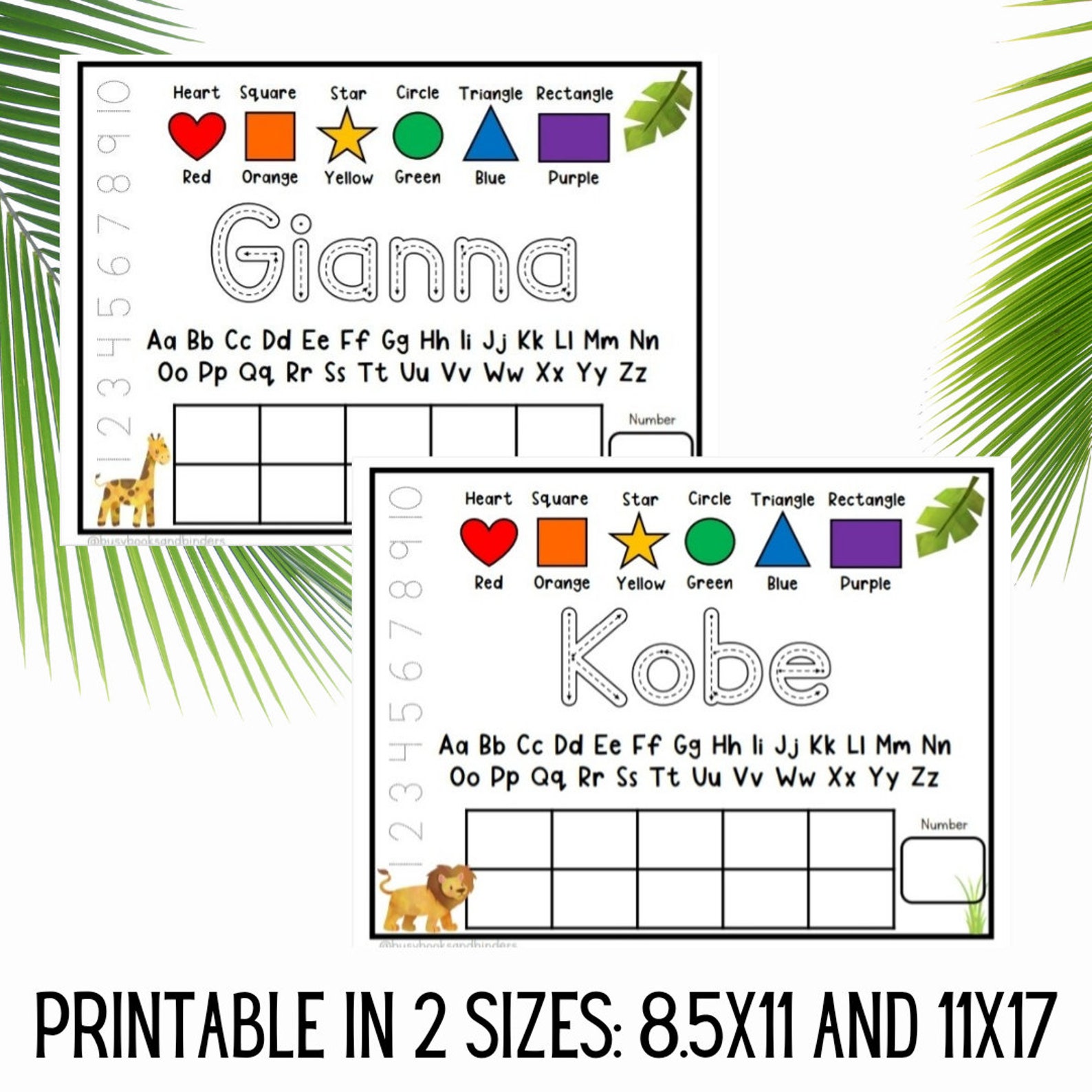 Custom Name Learning Mat Activity Placemat Name Tracing | Etsy