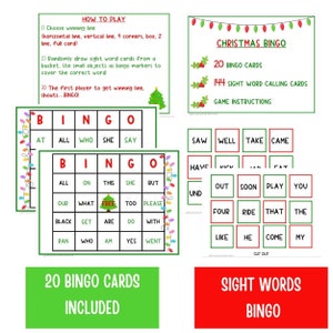 Kindergarten Sight Words | Christmas Activities for Kids | Christmas ...