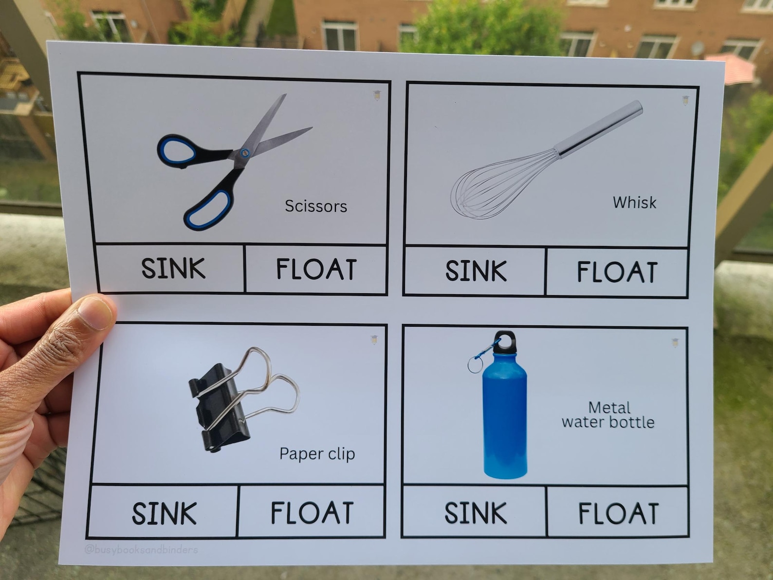 32 Sink or Float Task Cards | Observation Skills | Science Experiment ...