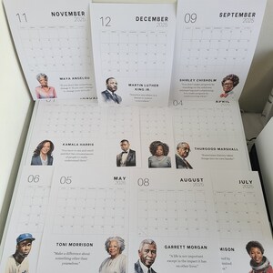2025 Black History Calendar | Bulletin Board Display | Black History ...