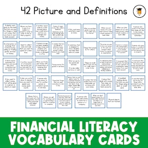 VOCABULARY: Financial Literacy for Kids | Money | Infographic | Learn ...