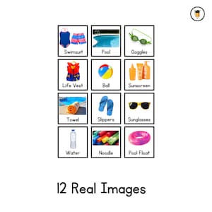 36 POOL PICTURE CARDS | First Then Board | Visual Aid | Toddler ...