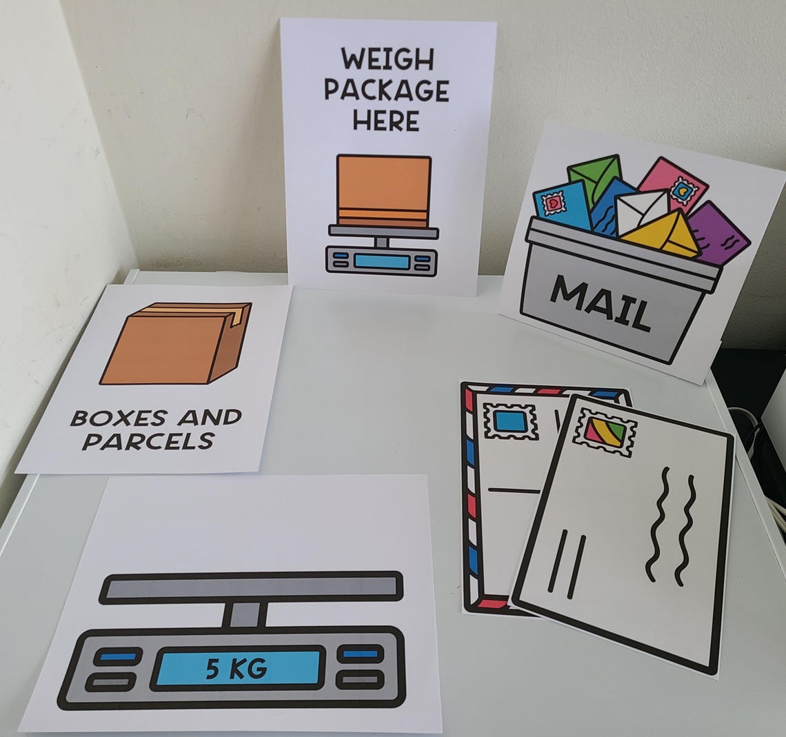 Postal Office Dramatic Play | Play | Learning | Pretend Play ...
