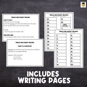 Homonyms Activities | Grammar Worksheets | Homeschool | Parts of Speech ...