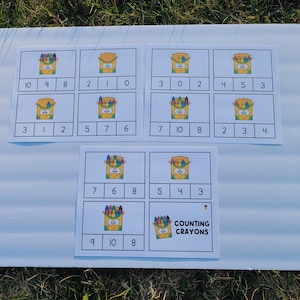 Crayon Counting | Preschool Activities | Math Centers | Kindergarten ...
