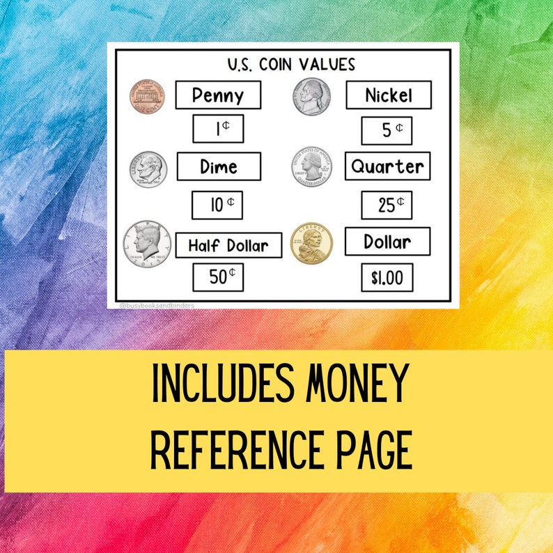U.S Money Activity | American Coins | Worksheets | Learning Money ...