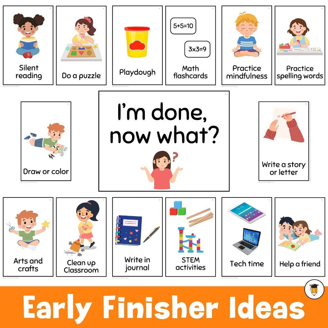 Early Finisher Posters | Classroom Posters | Classroom Printables ...