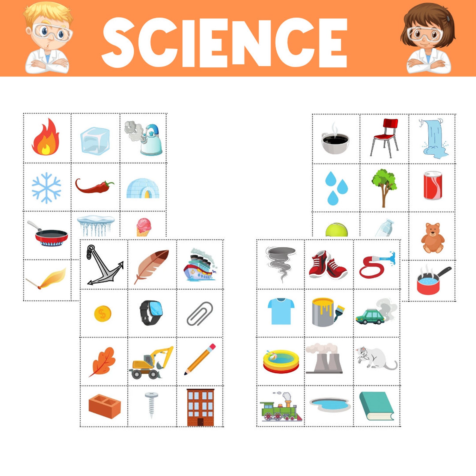 Science | Sorting | Worksheets | Kindergarten | Grade One | Hot or Cold ...