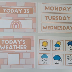 BOHO CALENDAR | Kindergarten Classroom Decor | Morning Circle ...