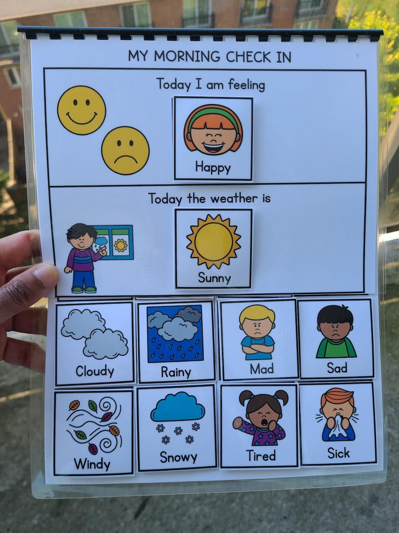 Printable Book: Feelings and Weather | Sorting | File Folder Games ...