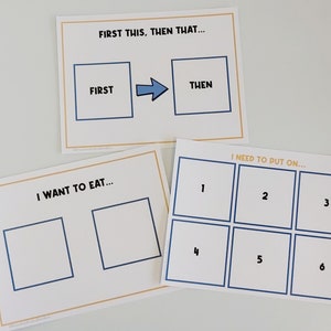 7 BOARDS + 336 CARDS | First Then Board | Visual Aid | Visual Schedule ...