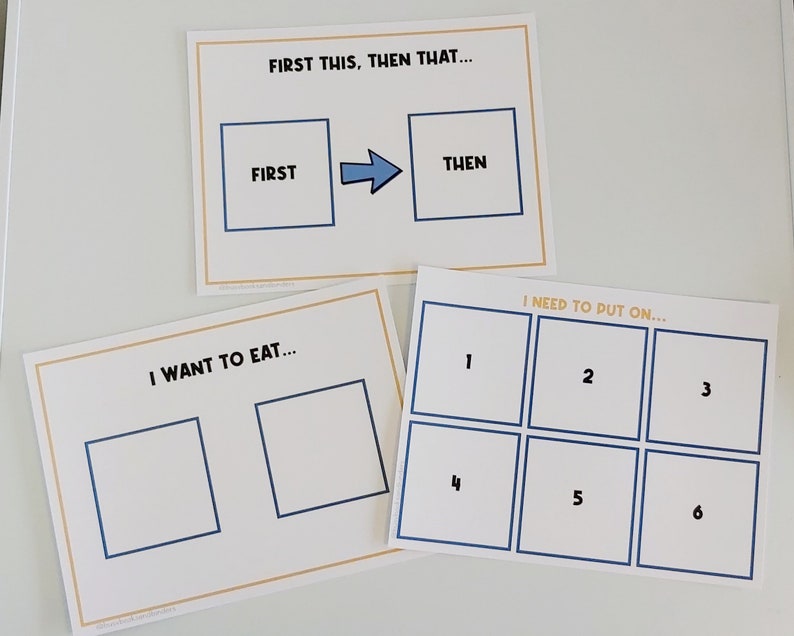 7 BOARDS + 336 CARDS | First Then Board | Visual Aid | Visual Schedule ...