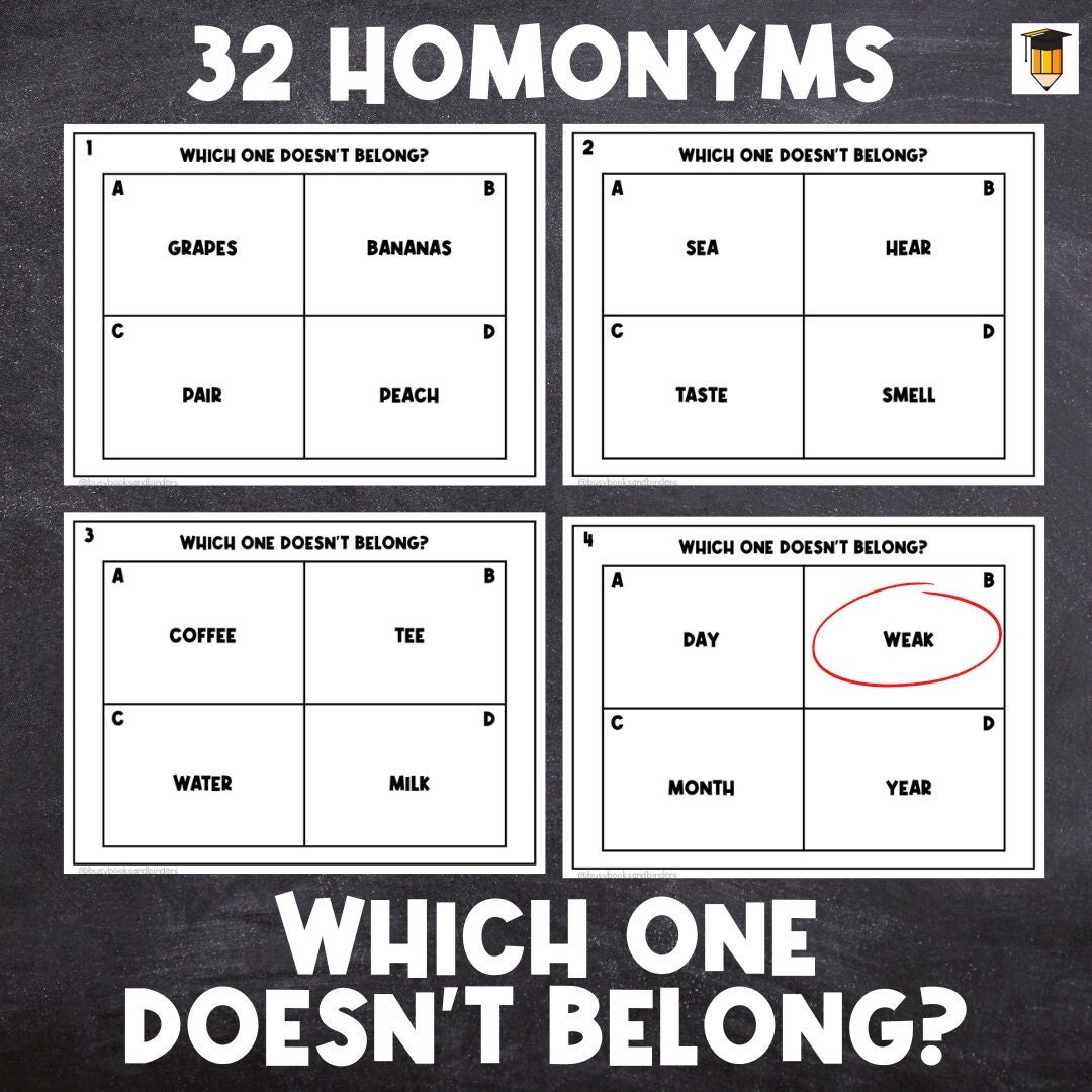 Homonyms Activities | Grammar Worksheets | Homeschool | Parts of Speech ...