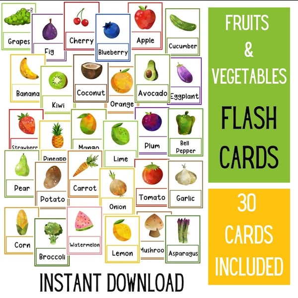 Vegetables Fruits - Etsy