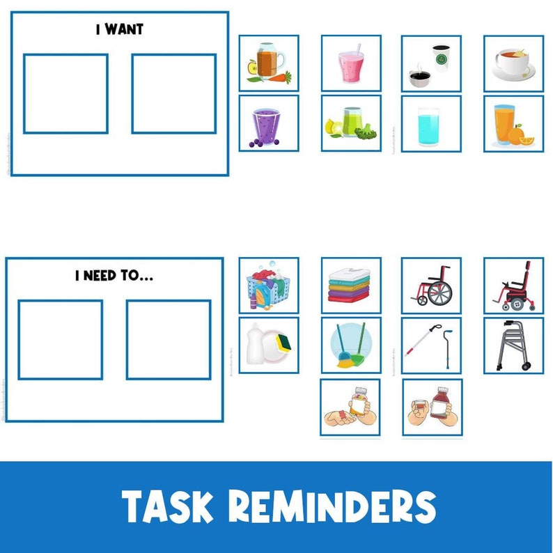 ADULT Visual Aid First Then Board Visual Schedule Senior - Etsy