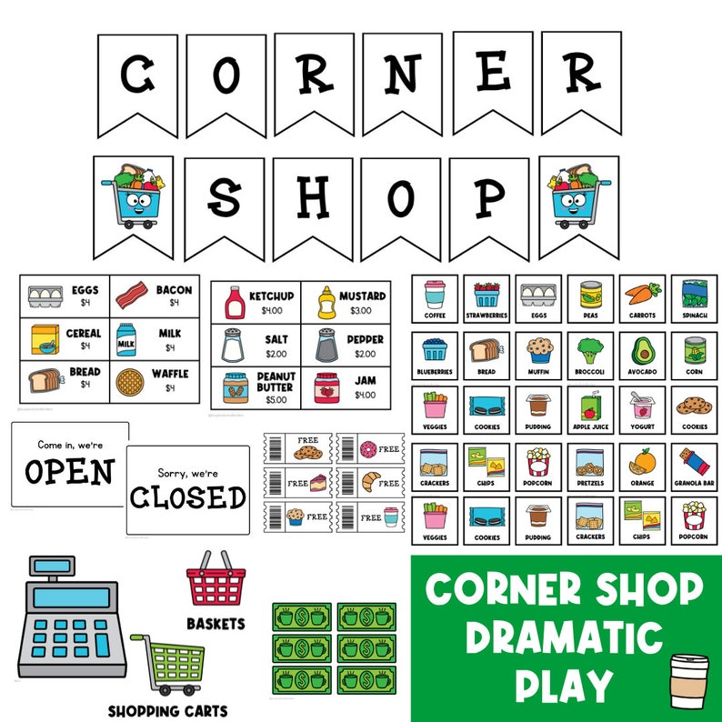 COFFEE SHOP | Dramatic Play | Shopping | Pretend Play | Preschool ...