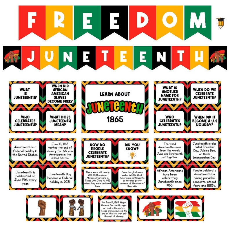 Juneteenth Bulletin Board | Display | Black History Decor | African ...
