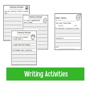 Christmas Worksheet Bundle | Christmas Busy Book | Homeschool ...