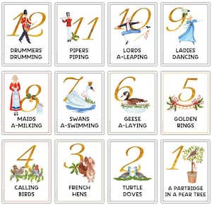 12 Days of Christmas | Christmas Posters | Christmas Printable ...