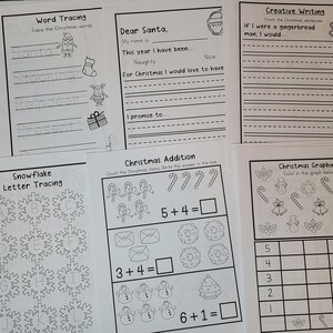 PHYSICAL COPY: Christmas Worksheet Bundle | Christmas Busy Book ...